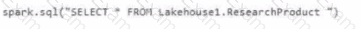 Which syntax should you use in a notebook to access the Research ...